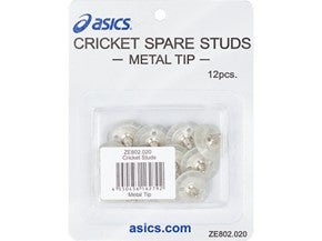 Asics Spare Studs Metal Tip (Pack 12) | Revo Cricket